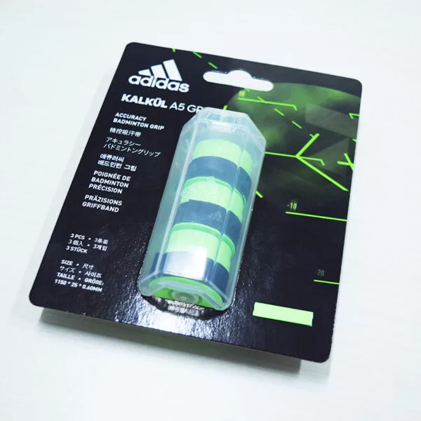 Grip Raket Adidas Kalkul Solar Green isi 3 bh - AlatOlahraga.com