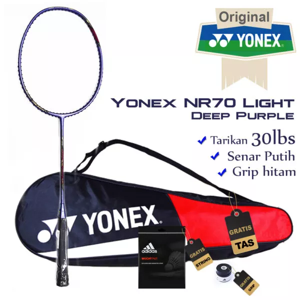 Raket Badminton Yonex NR70 Light Deep Purple - AlatOlahraga.com