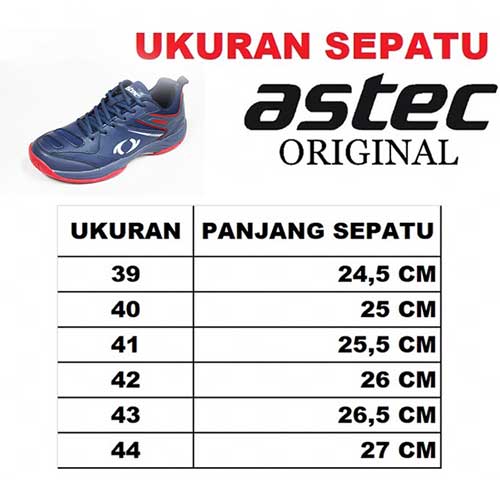 Sepatu Badminton Astec Floyd Biru - Alat Olahraga