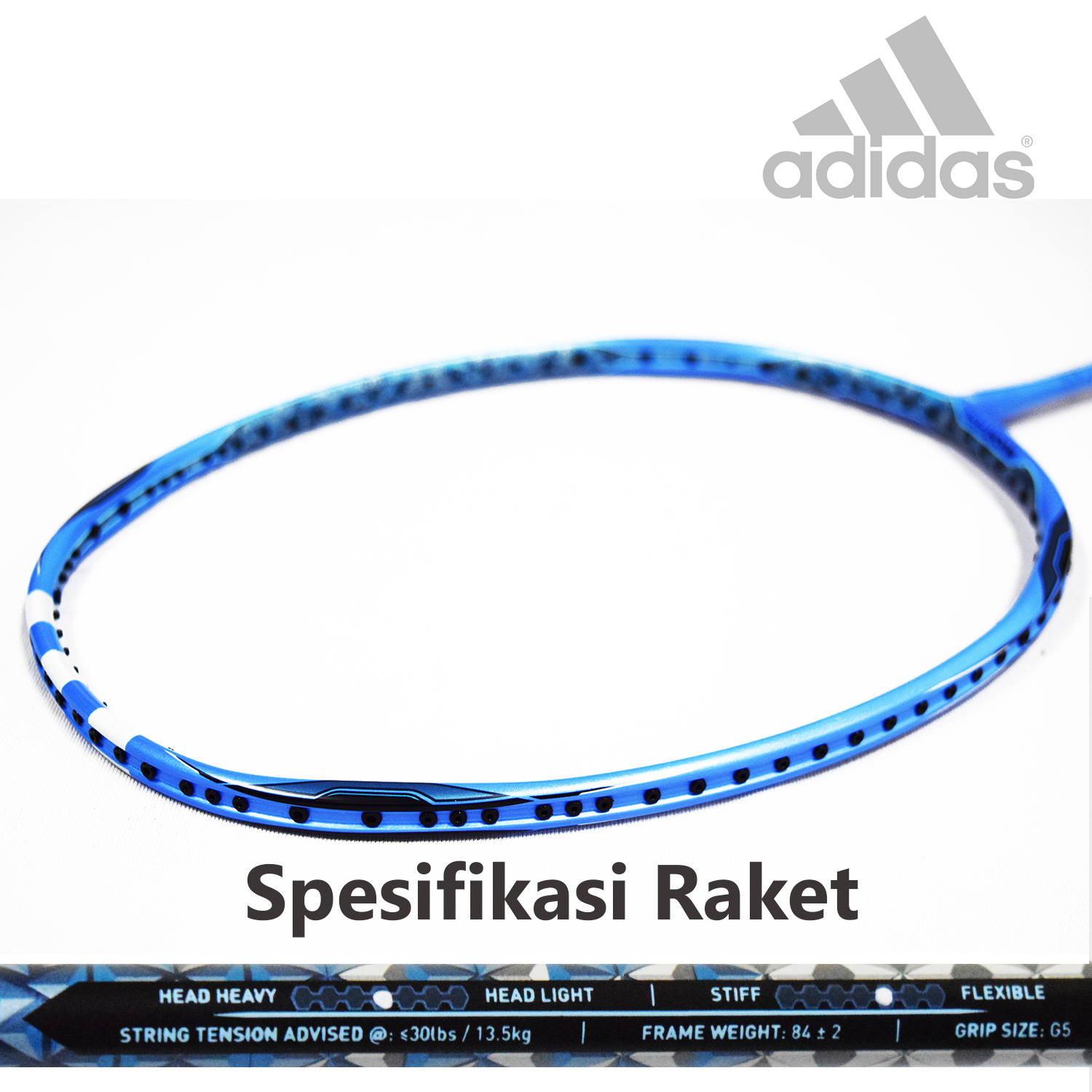 Raket Bulutangkis Badminton Adidas Wucht P09.2 Pulse Blue - Alat Olahraga