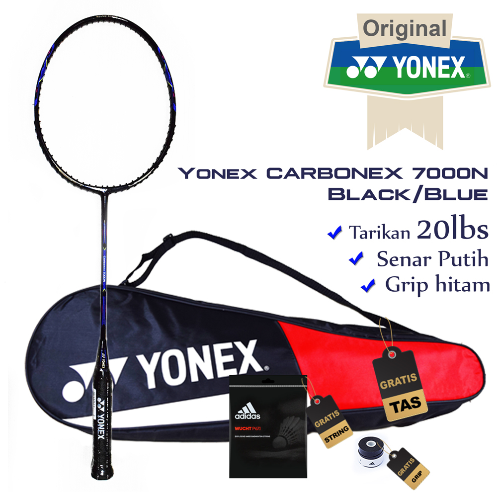 Raket Badminton Yonex CARBONEX 7000N Black/Blue - AlatOlahraga.com