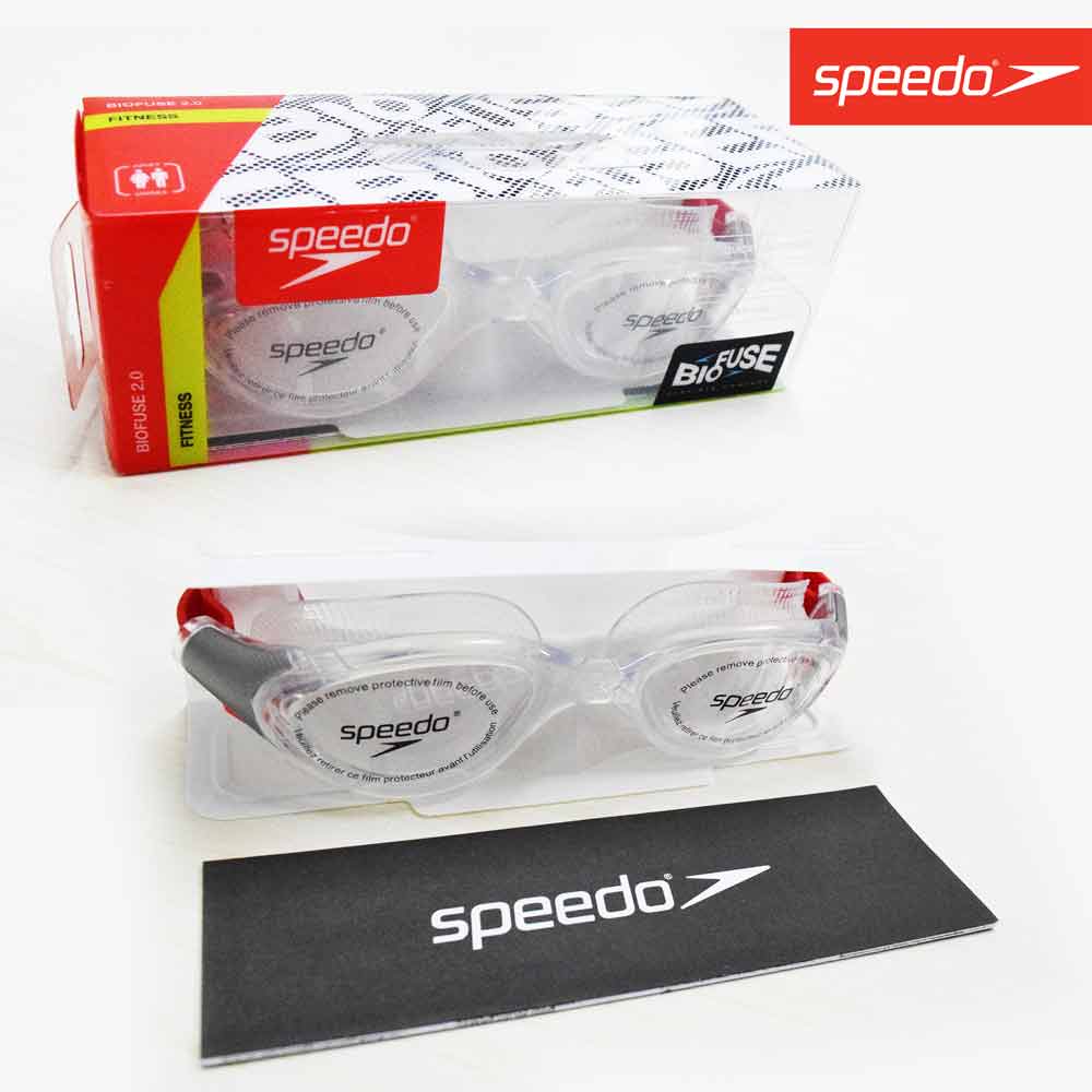 Kacamata Renang Speedo BIOFUSE 2.0 CLEAR/RED – Alat Olahraga