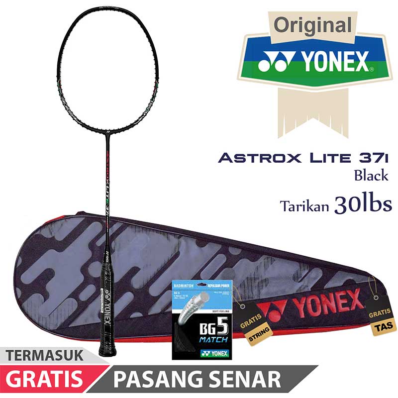 Raket Badminton Yonex Astrox Lite 37i Black - Alat Olahraga