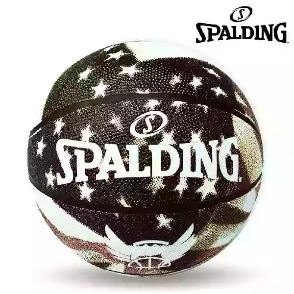 Bola Basket Spalding Star & Stripes Rubber Blue Red Size 7 ...