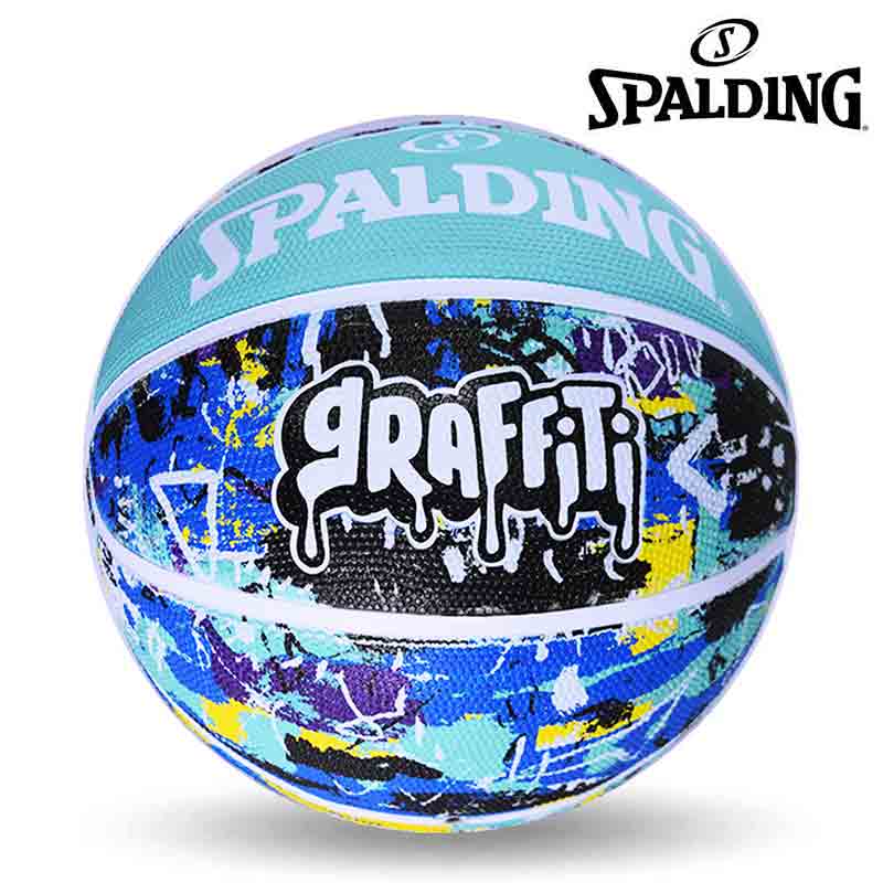 Bola Basket Spalding Blue Graffiti Size 7 - Alat Olahraga