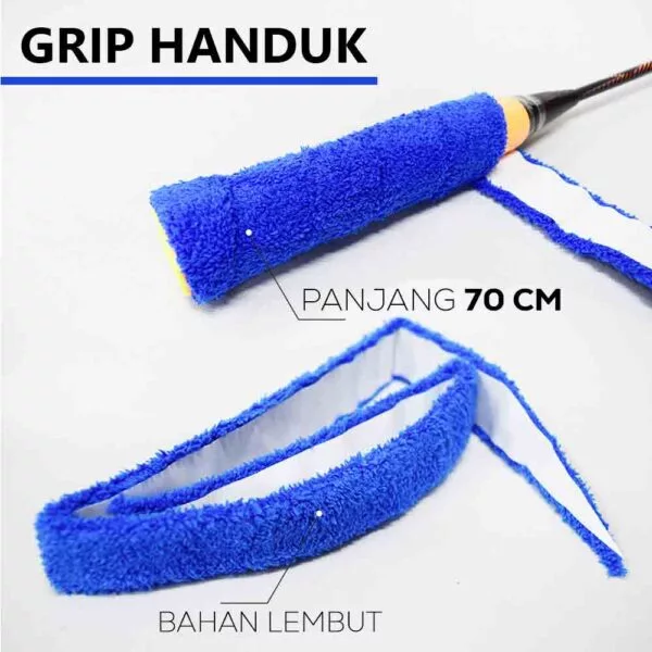 Grip Handuk Raket Badminton Tenis Biru - AlatOlahraga.com