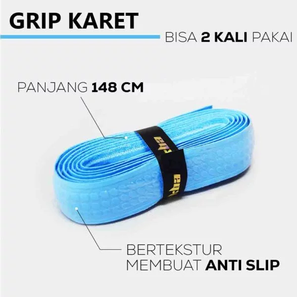 Grip Raket Karet Badminton Tenis Blue - AlatOlahraga.com