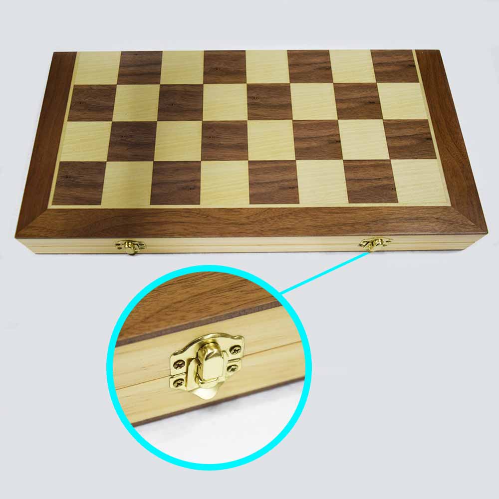 Papan Catur Premium Kayu Wooden Folding Chess Set - AlatOlahraga.com