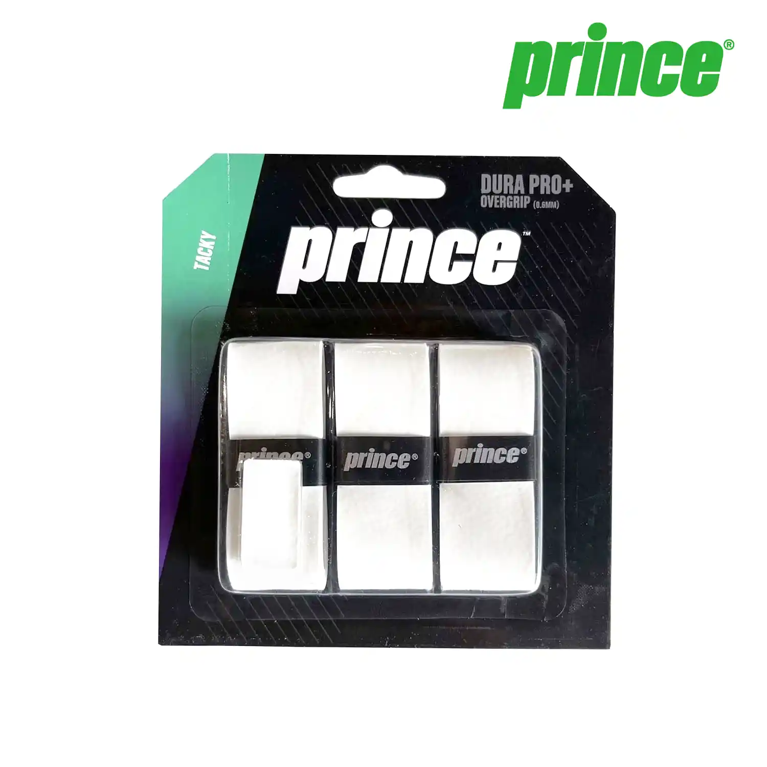Grip Raket Tenis Prince Dura Pro Plus OG white isi 3 - AlatOlahraga.com