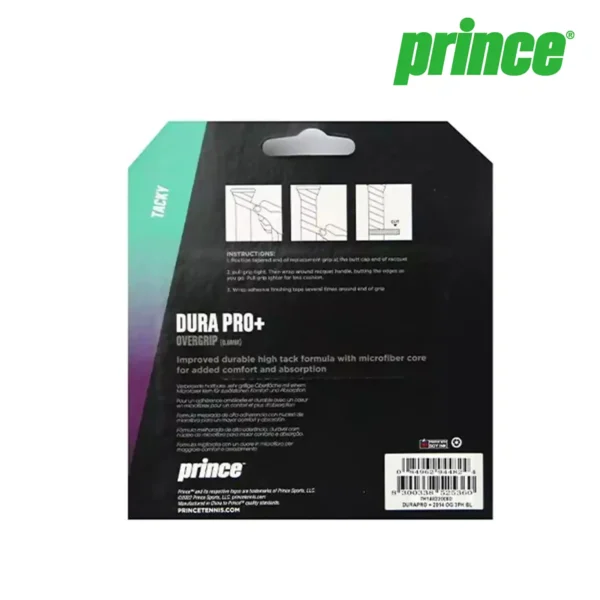 Grip Raket Tenis Prince Dura Pro Plus OG white isi 3 - AlatOlahraga.com