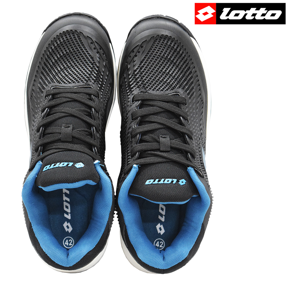 Sepatu Tenis Lotto Caleb Black - AlatOlahraga.com